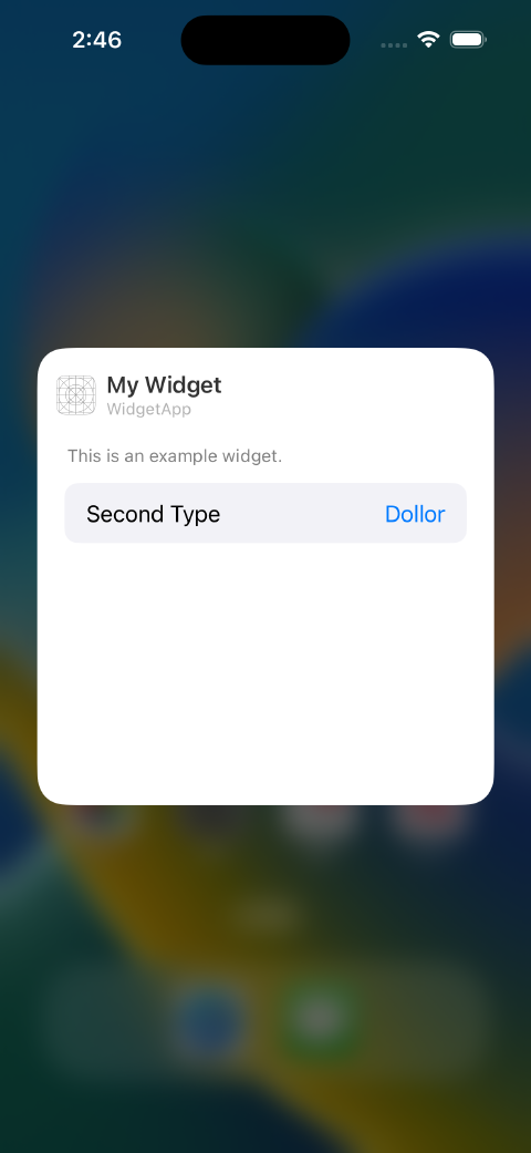iOS Widget 06 - Making a Dynamic Configurable Widget for tow Intent